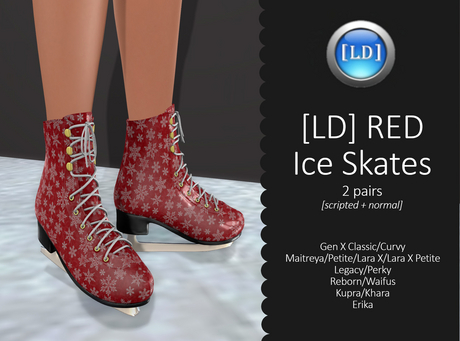 Second Life Marketplace - [LD] RED Ice Skates